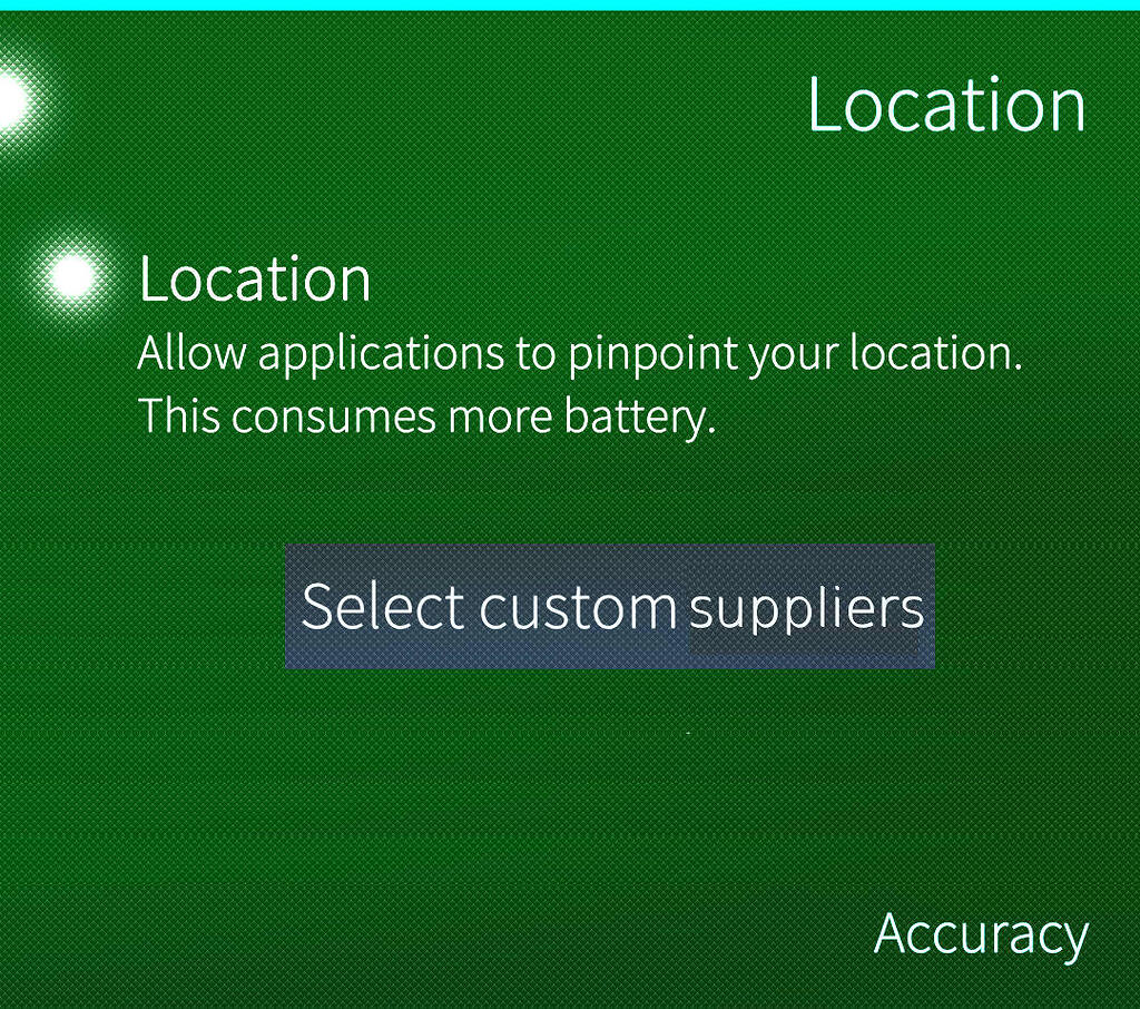 GUI - Settings:System Location - configuring suppliers - Feature ...